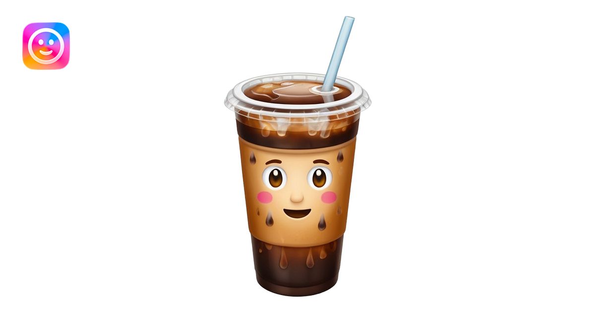 iced americano / with takeout cup emoji | AI Emoji Generator