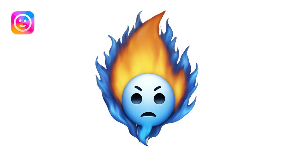 blue flame emoji | AI Emoji Generator