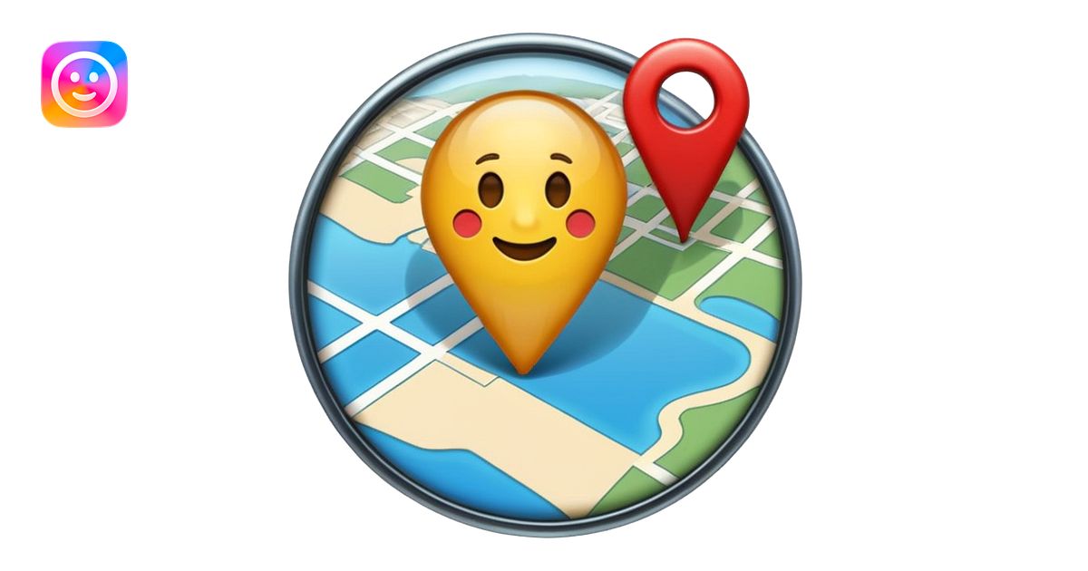 Maps pin normal transparent emoji | AI Emoji Generator