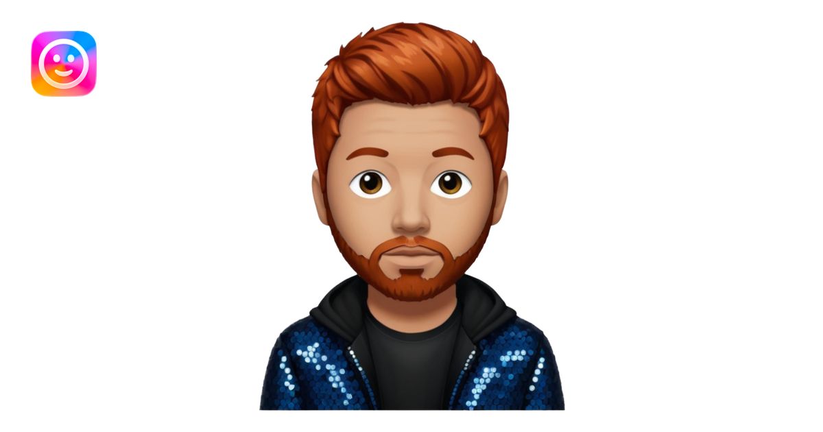 Abe Cunningham from Deftones with auburn hair, light skin, black sequin ...