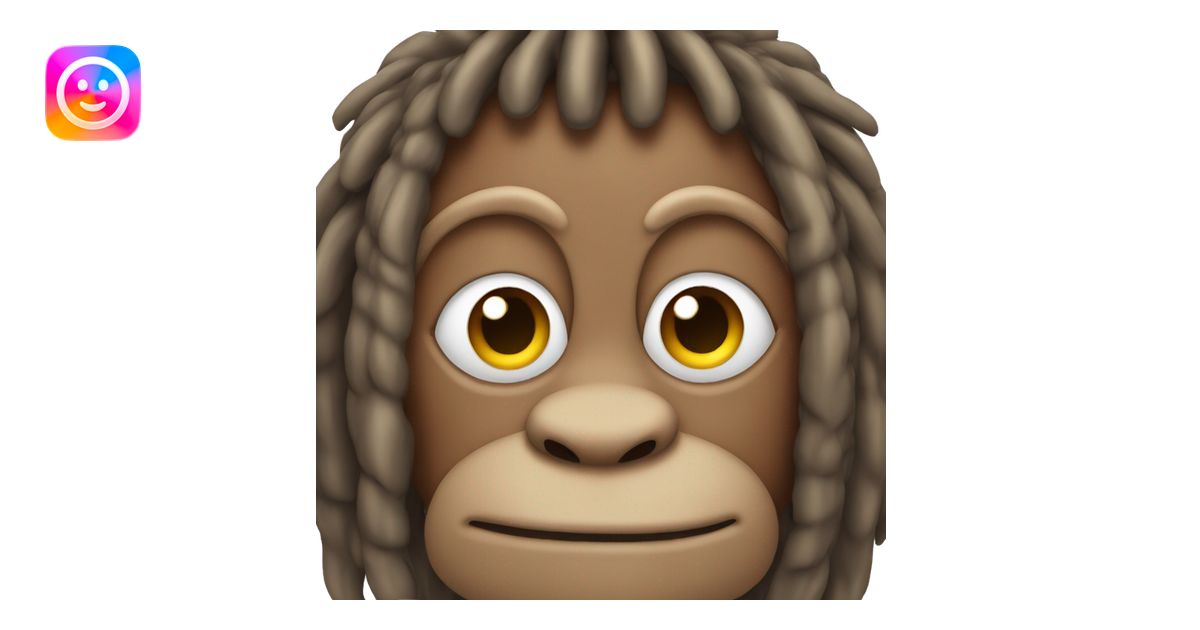 monkey with dreadlocks emoji | AI Emoji Generator
