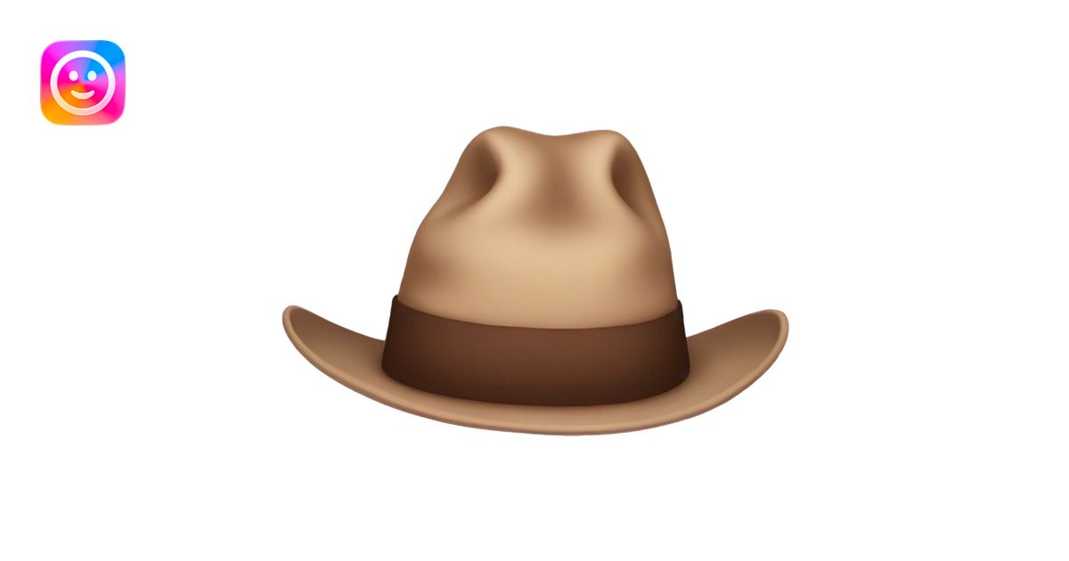 Hat shaped like butt cheeks emoji | AI Emoji Generator