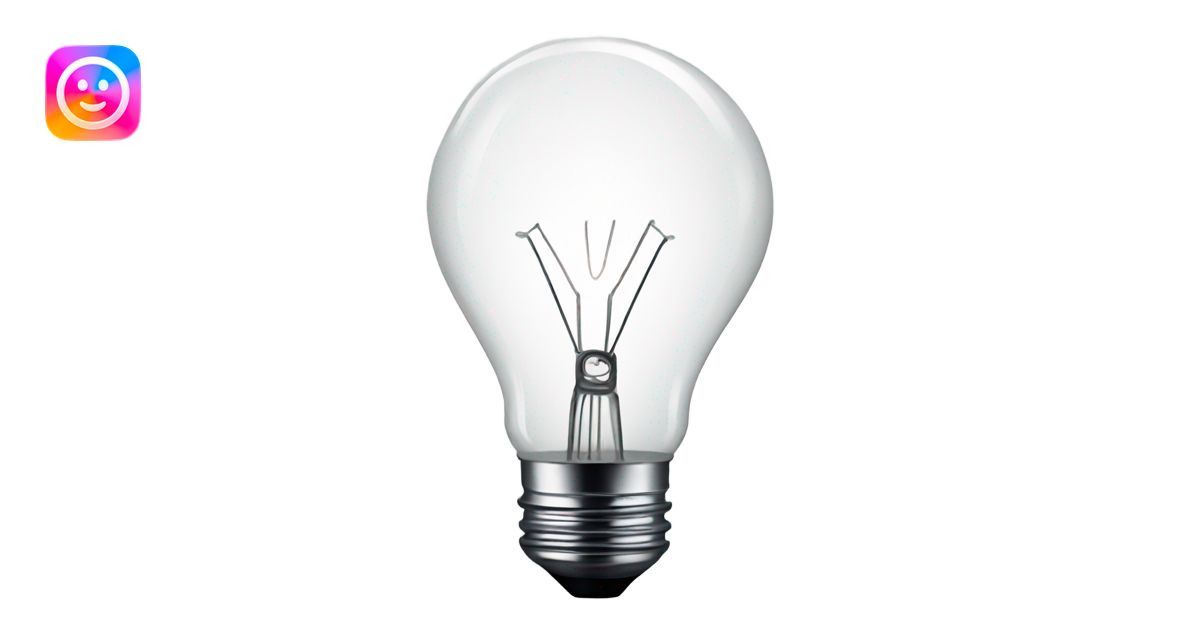 Light bulb emoji | AI Emoji Generator