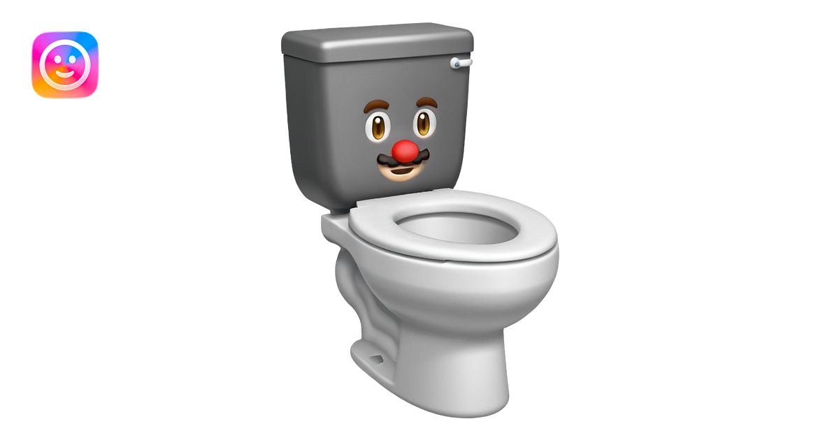 Mario's neck and head only sticking out of a white toilet emoji | AI ...