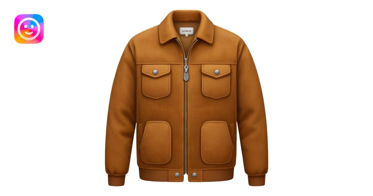 Corduroy textured jacket ridges emoji | AI Emoji Generator