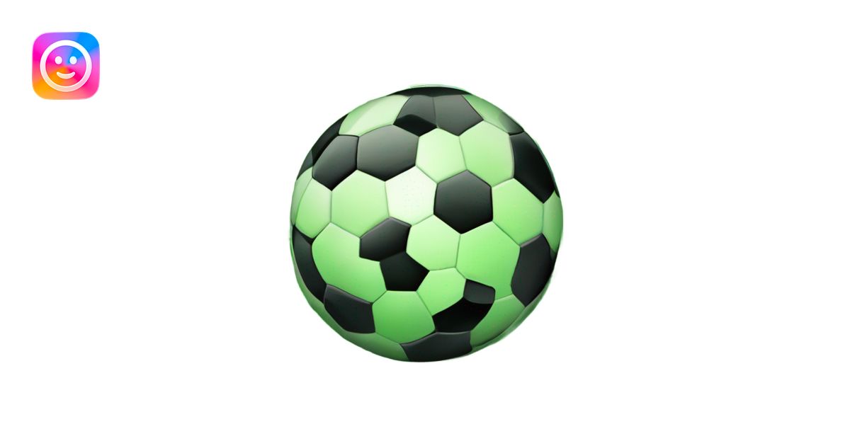green soccer ball emoji | AI Emoji Generator