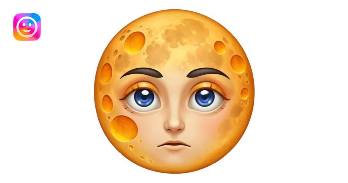 moon burned eyebrows alchemy accident emoji | AI Emoji Generator