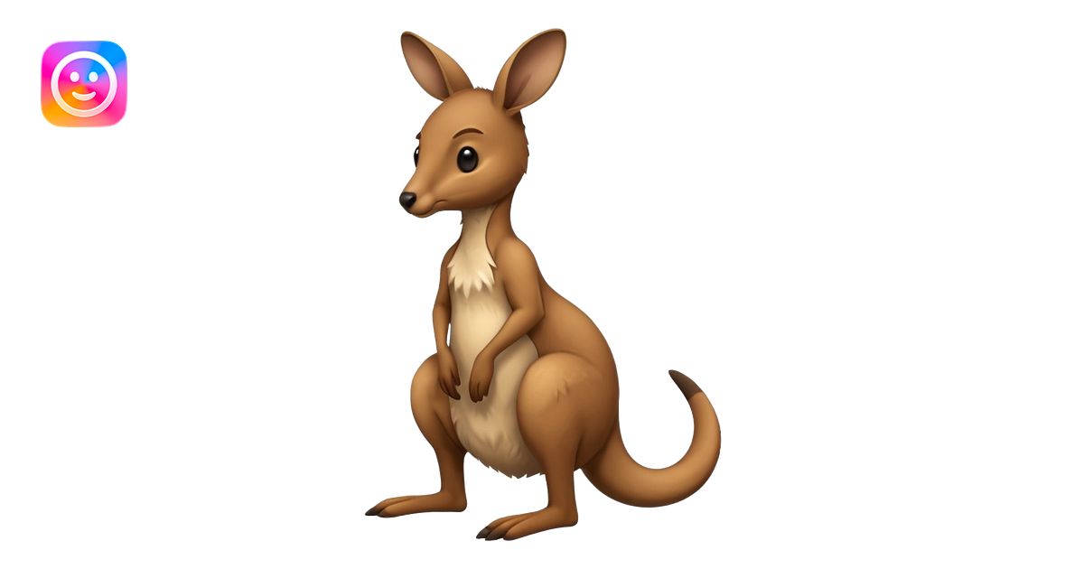Kangaroo having a poo emoji | AI Emoji Generator