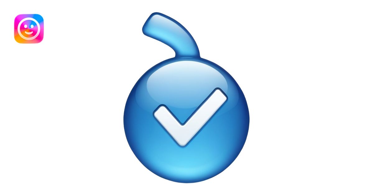 Verified tick emoji | AI Emoji Generator