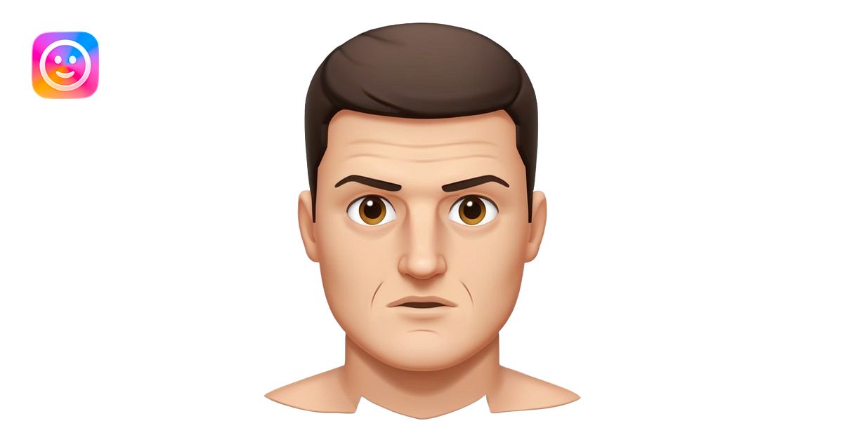 Harry maguire with a head shaped like a slab emoji | AI Emoji Generator