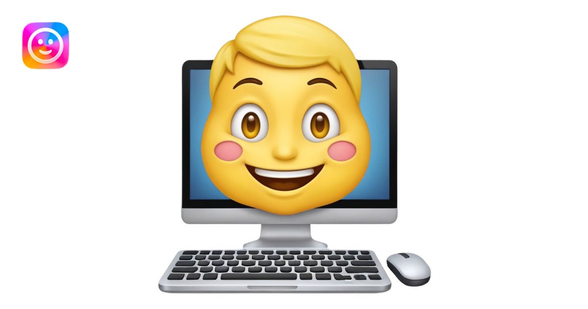 funny emoji with computer emoji | AI Emoji Generator