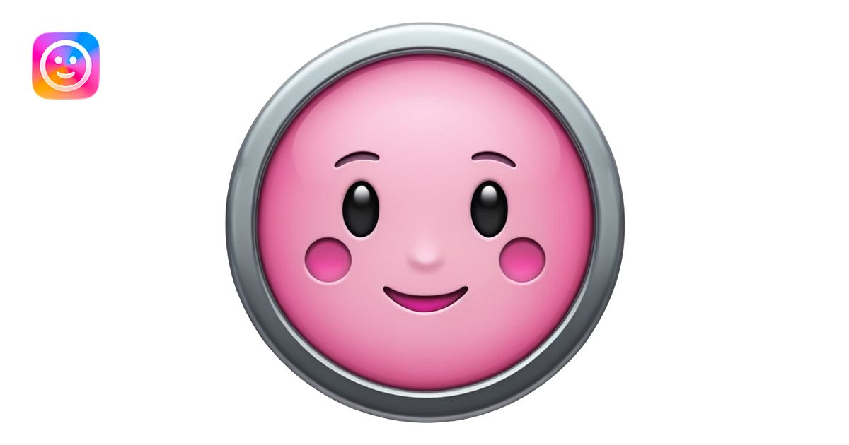 pink pin for boards - no face emoji | AI Emoji Generator