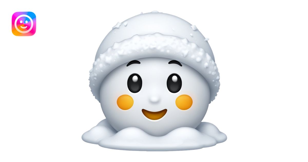 Snow winter emoji | AI Emoji Generator