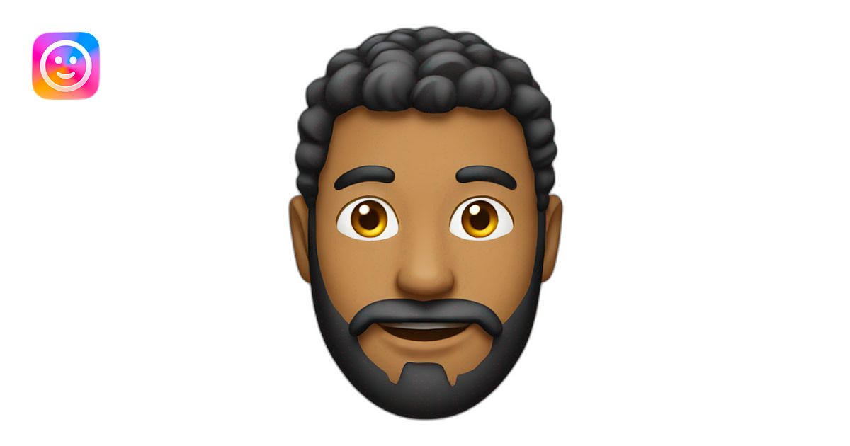 pagg with small beard emoji | AI Emoji Generator