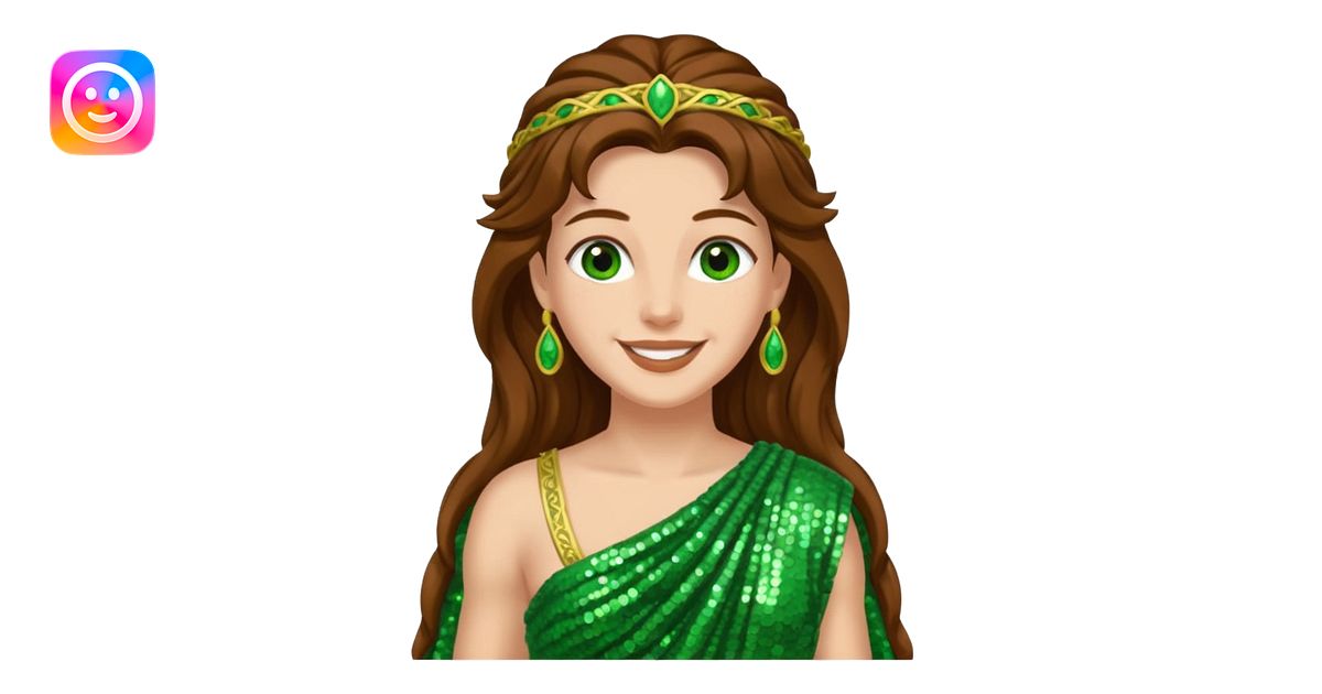 Terra, Goddess from Earth Roman Deities with long brown hair, green ...
