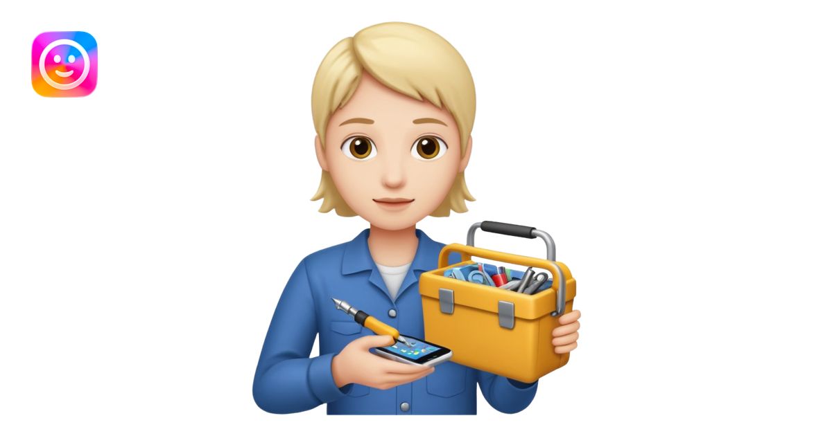 person with digital toolkit emoji | AI Emoji Generator