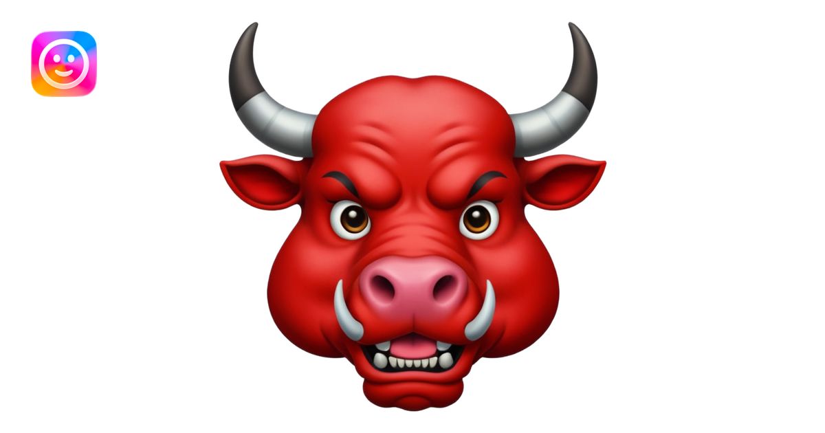 tattooed-scary-looking-bulls-with-heavy-face-tattoes emoji | AI Emoji ...