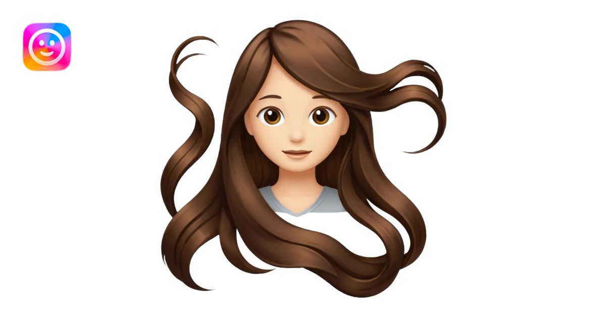 Hair extensions emoji | AI Emoji Generator