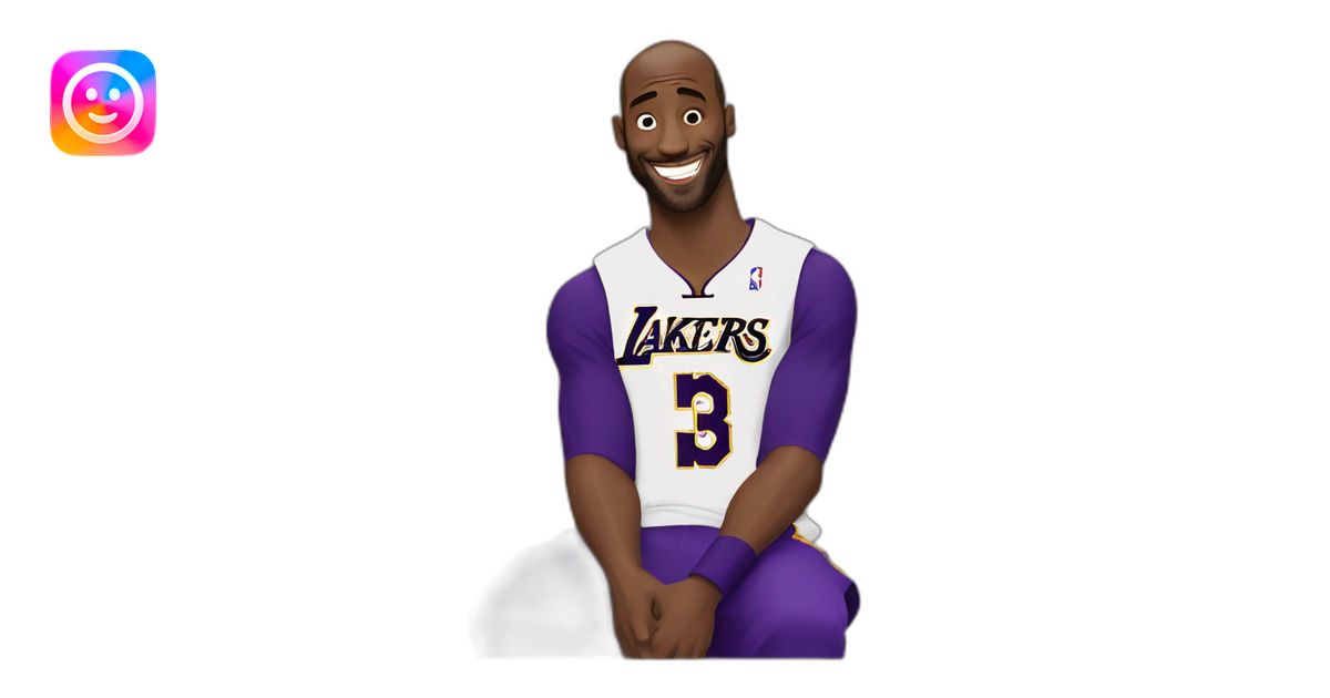 Kobe Bryant laughed while sitting in a helicopter emoji | AI Emoji ...