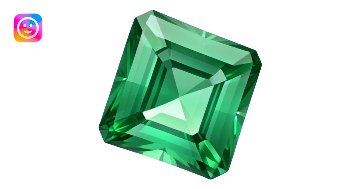 Green Gem emoji | AI Emoji Generator