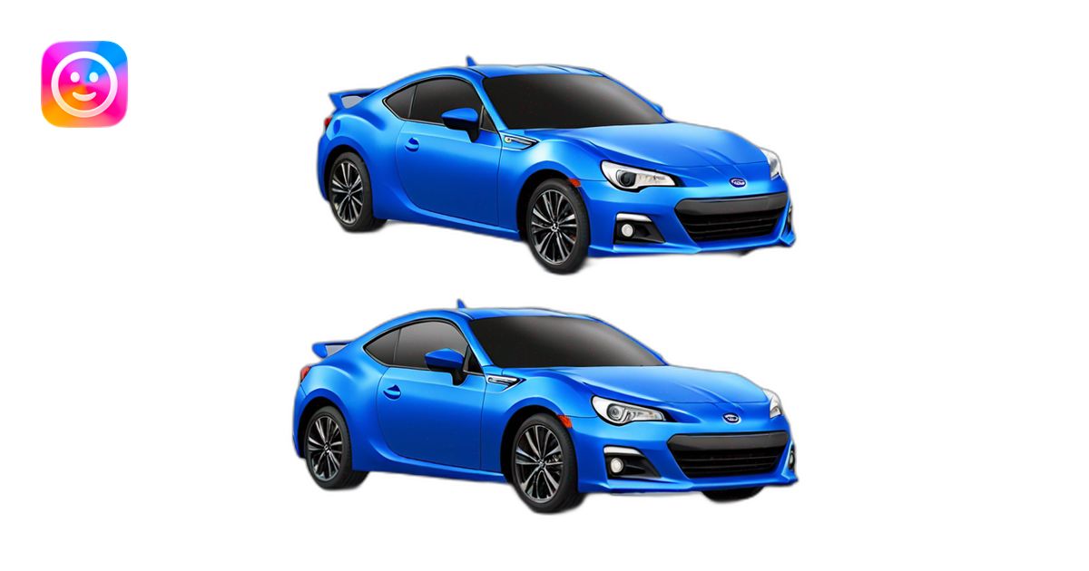 Blue Subaru BRZ emoji | AI Emoji Generator