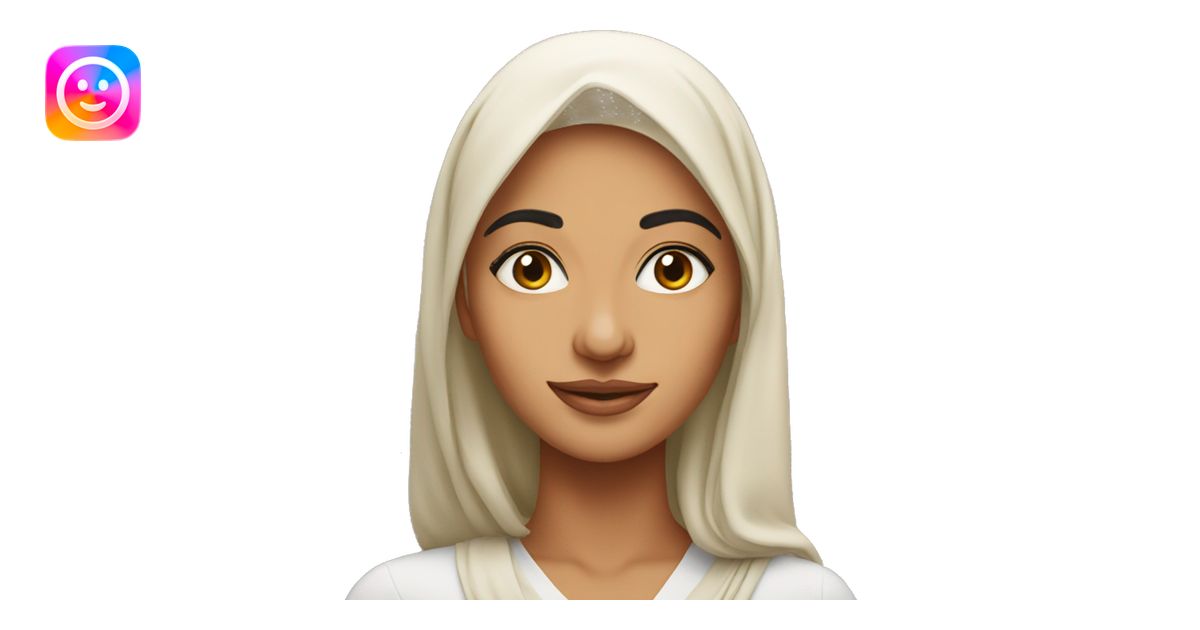 head shot of Middle Eastern Woman in Her 30s emoji | AI Emoji Generator