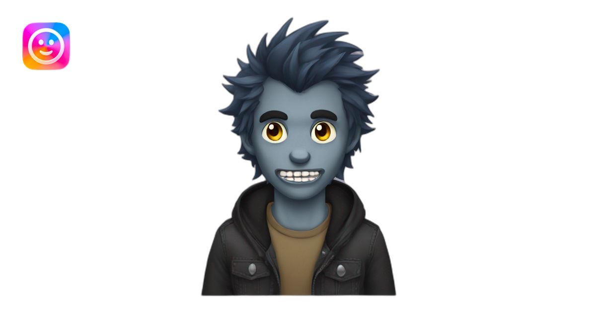 werewolf emo emoji | AI Emoji Generator