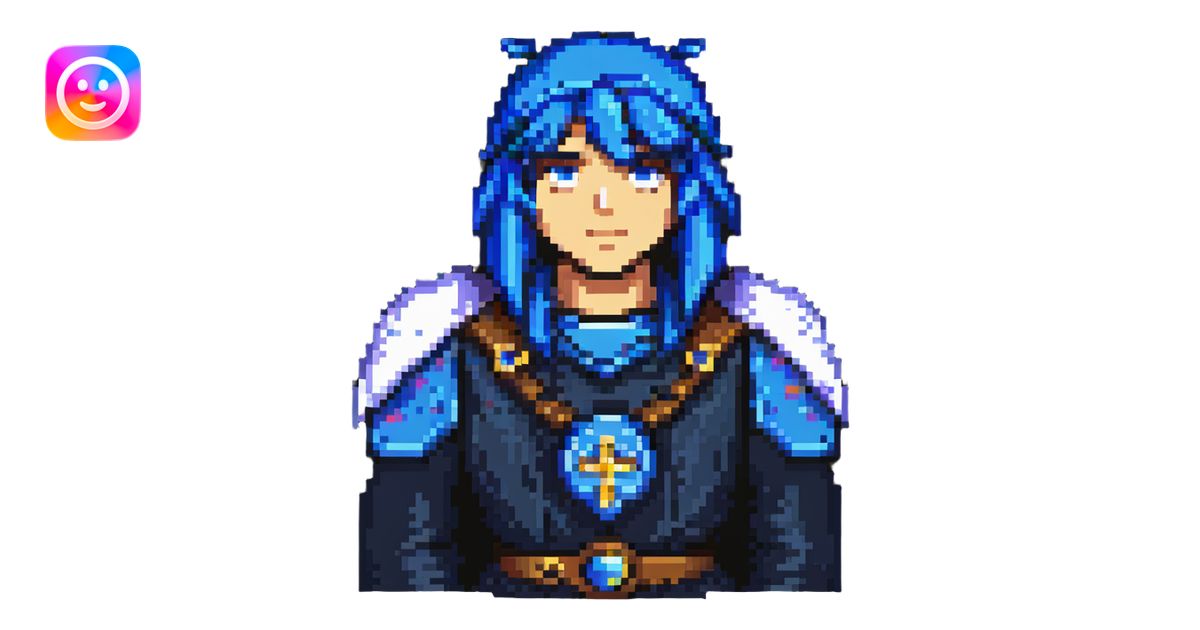 Kaiser from Blue Lock, pixel art style illustration | AI Emoji Generator