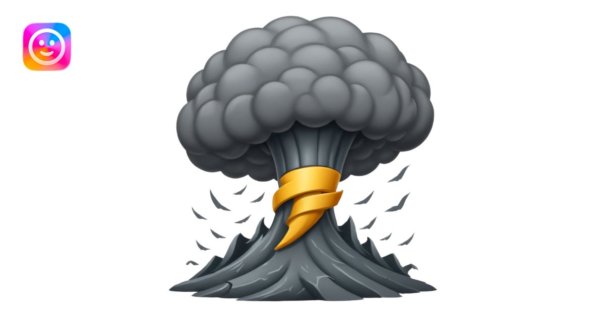 Tornado in storm emoji | AI Emoji Generator
