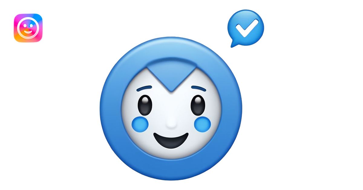 Blue tick for insta emoji | AI Emoji Generator