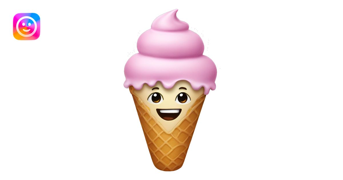 Ice cream emoji | AI Emoji Generator