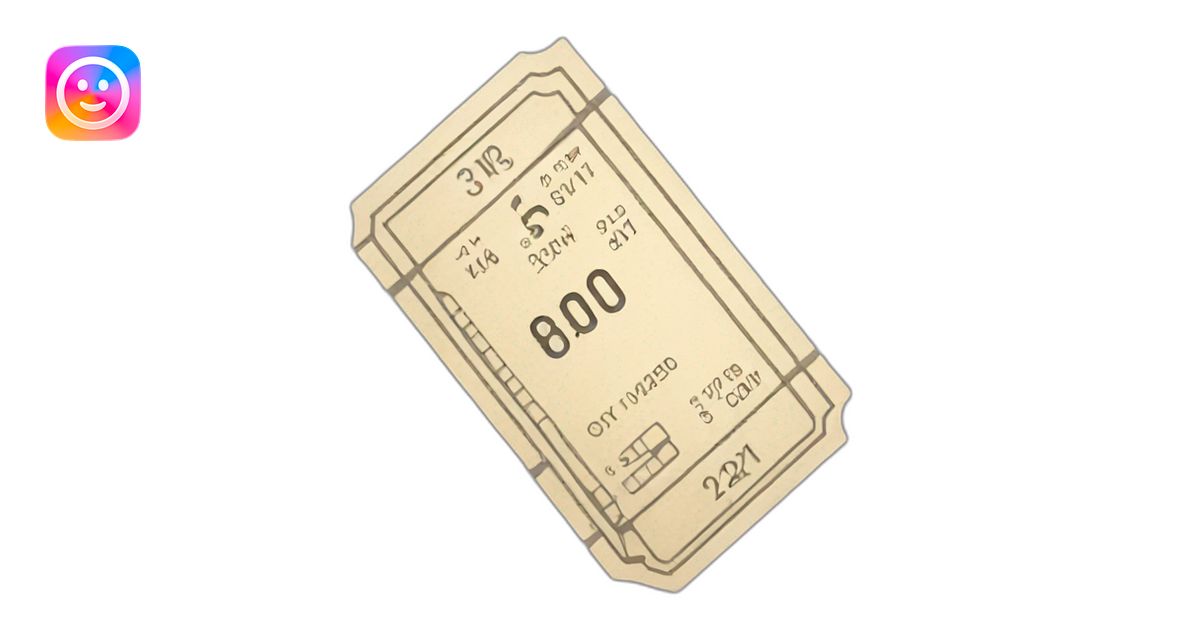 Ticket emoji | AI Emoji Generator