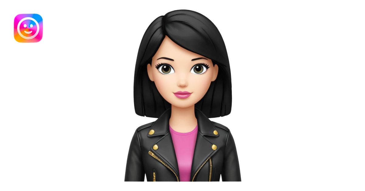 barbie black leather emoji | AI Emoji Generator