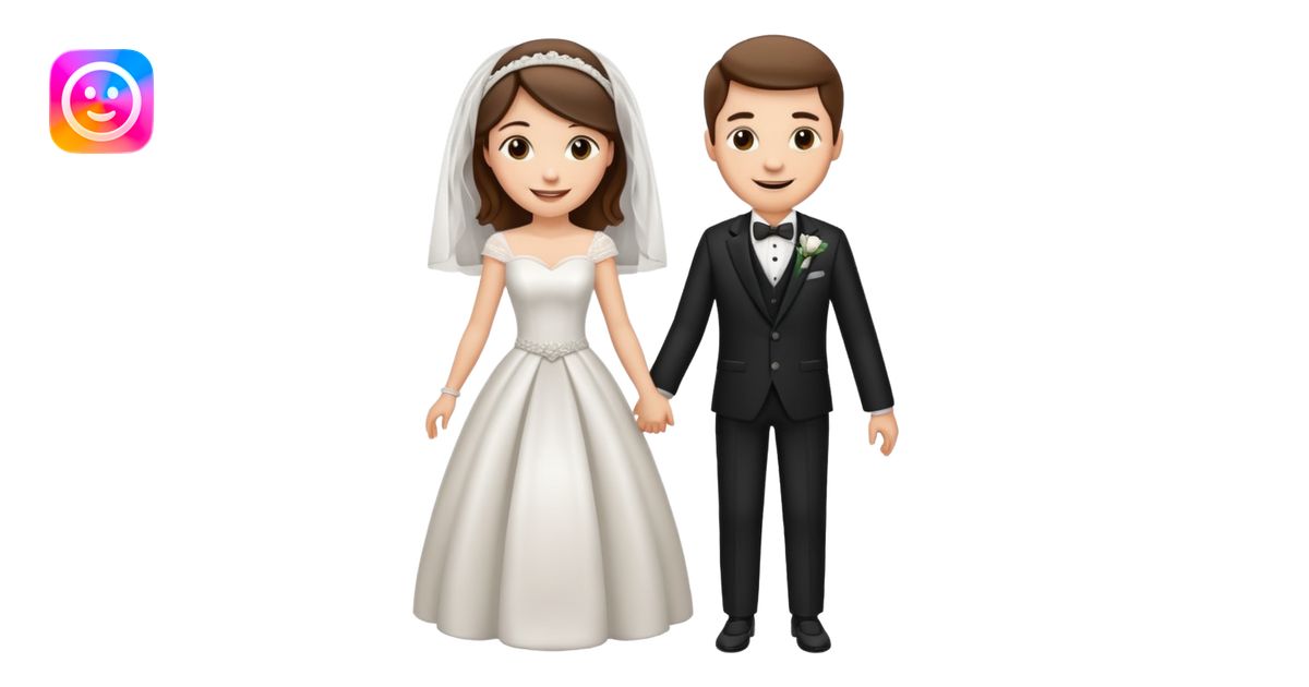 bride and groom emoji | AI Emoji Generator