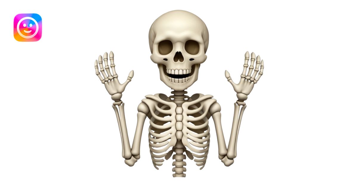 The rahhh skeleton emoji | AI Emoji Generator