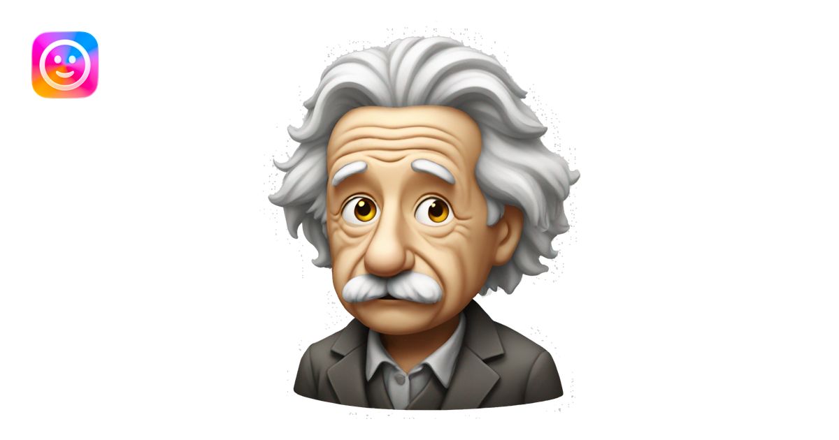albert einstein thinking emoji | AI Emoji Generator