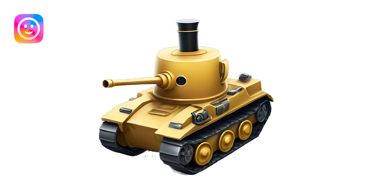 Deip.io tank with a tophat emoji | AI Emoji Generator