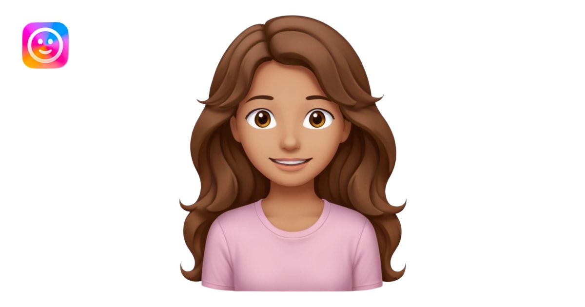 A pretty girl with tan skin and long brown wavy hair, wearing a very ...