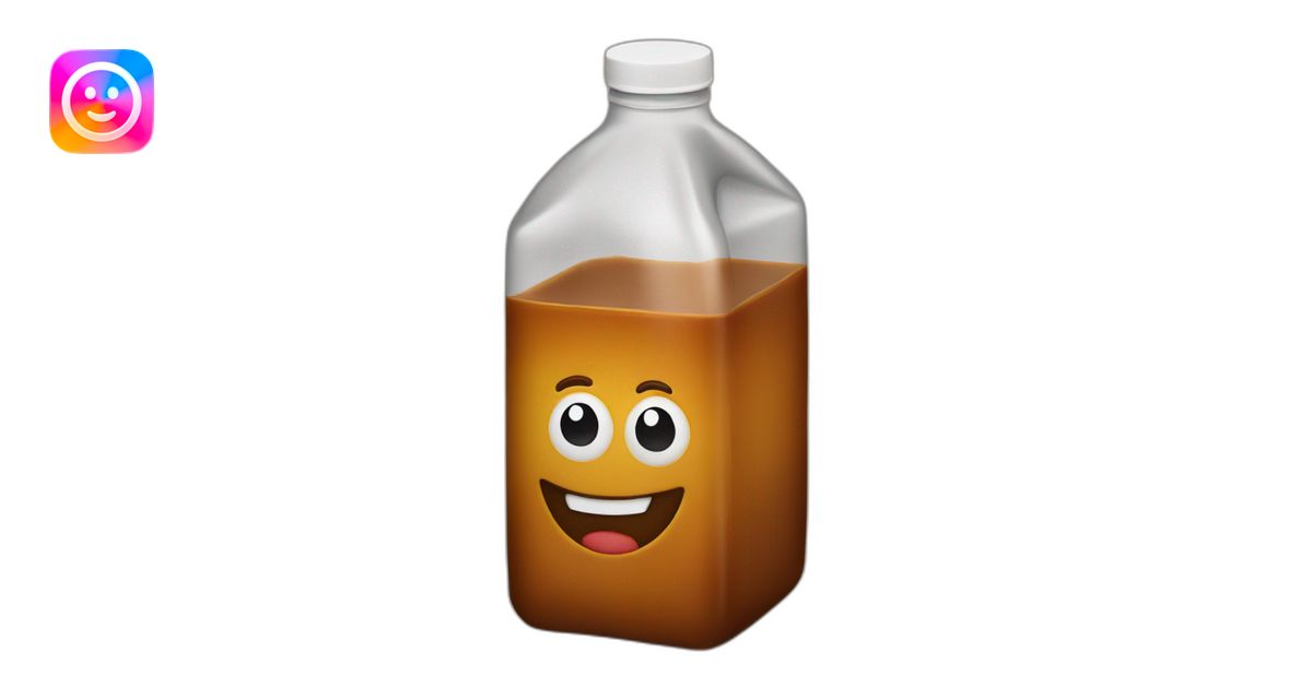 brown rum juice box emoji | AI Emoji Generator