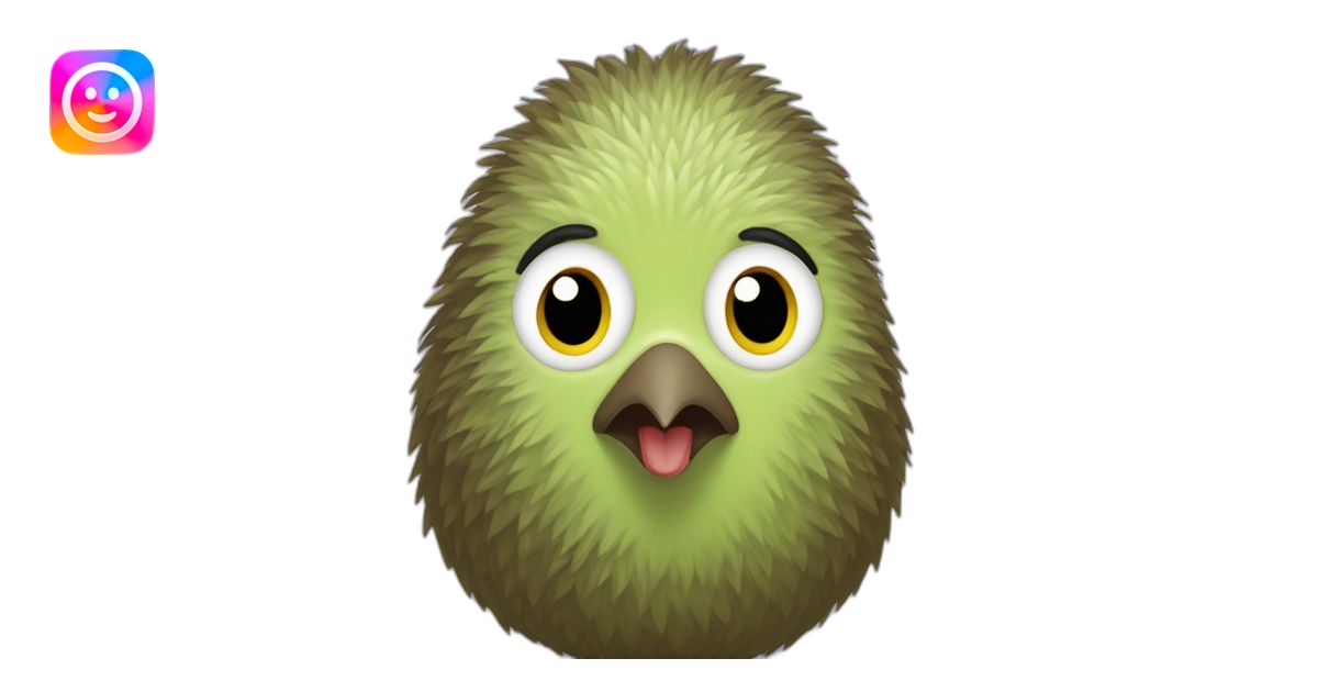 Kiwi-qui-s’epile emoji | AI Emoji Generator