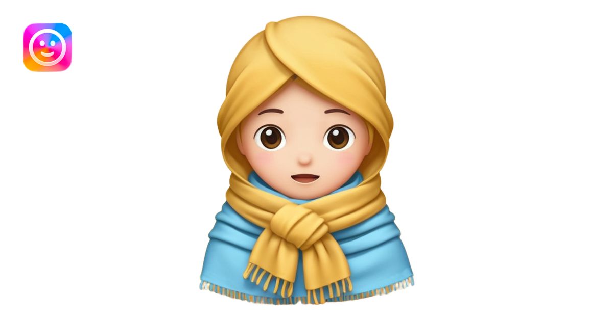 tiny star wrapped in scarf shivering cute emoji | AI Emoji Generator
