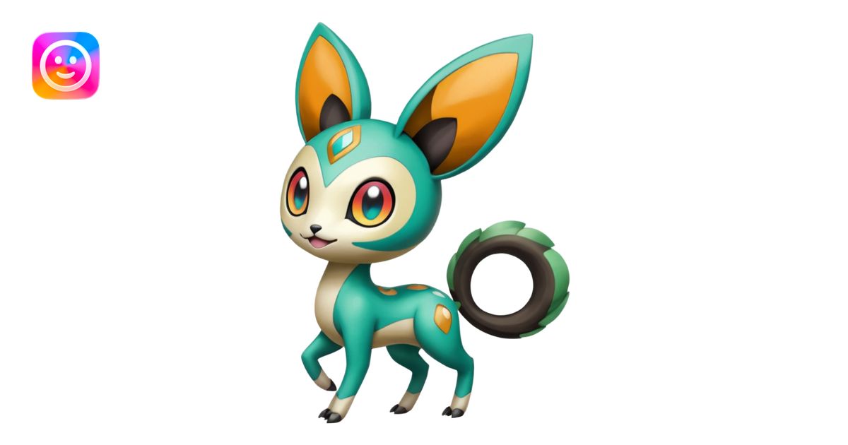 Meloetta-Vernid-Trico-Pokémon-Fakémon-fusion-hybrid-creature emoji | AI ...