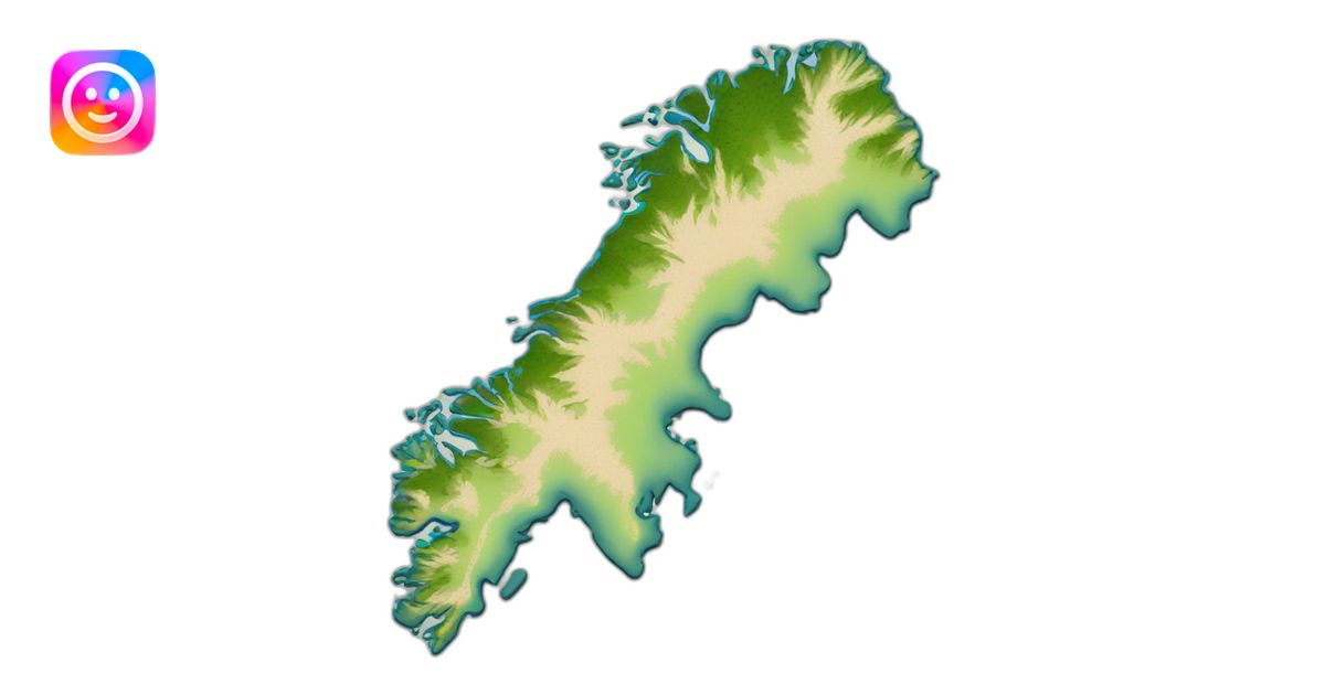 Map of norway emoji | AI Emoji Generator