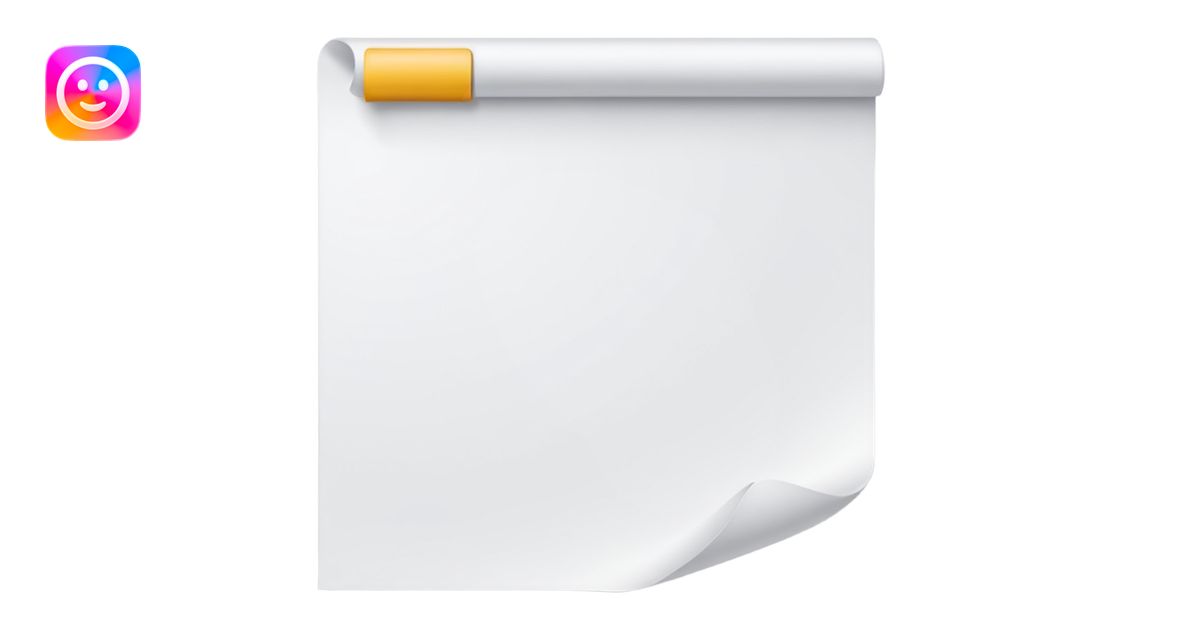 complete paper emoji | AI Emoji Generator