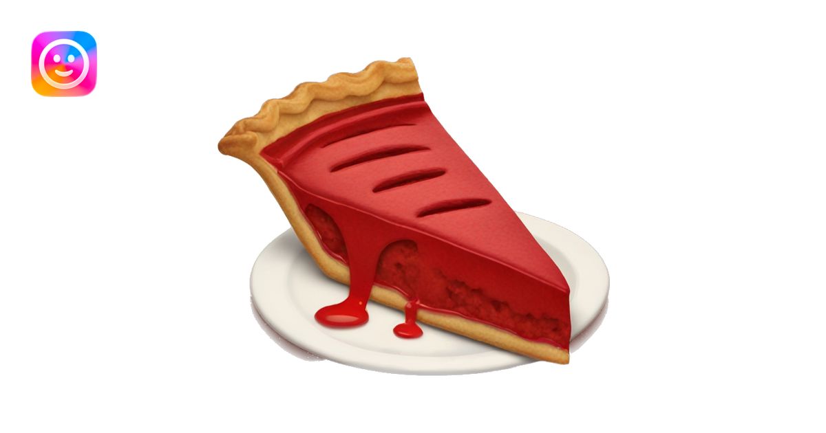 Red filling pie slice emoji | AI Emoji Generator