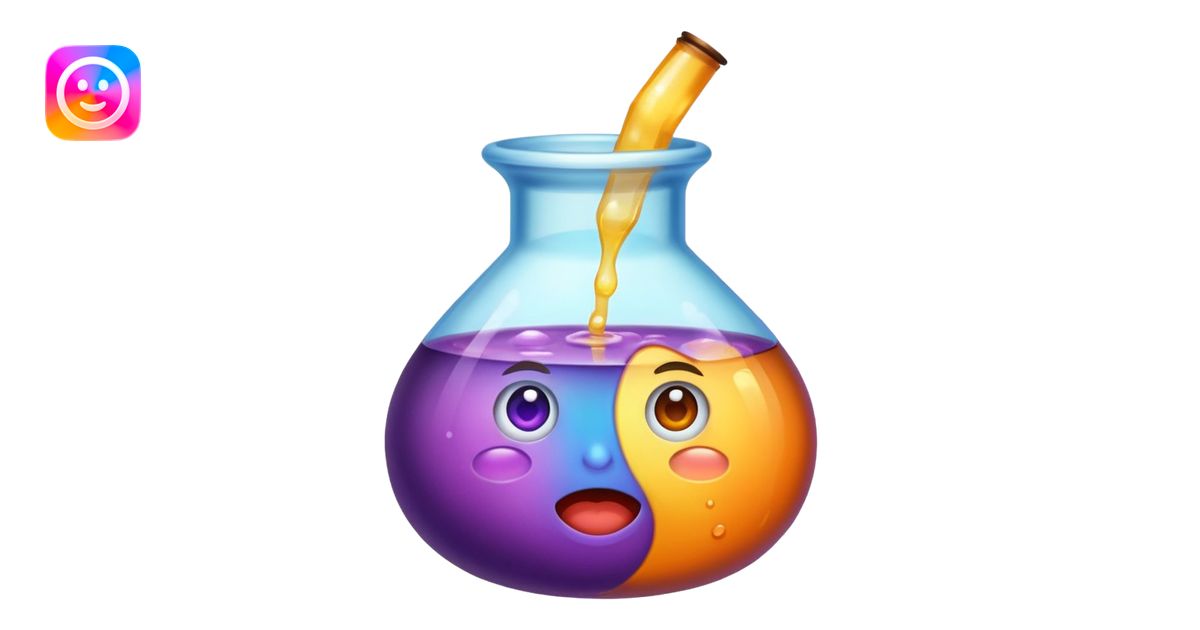 potion instantly changing color success face emoji | AI Emoji Generator