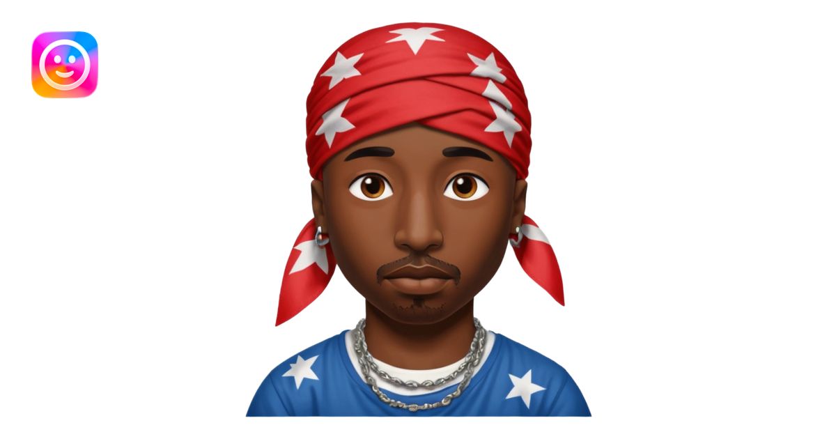 tupac emoji | AI Emoji Generator