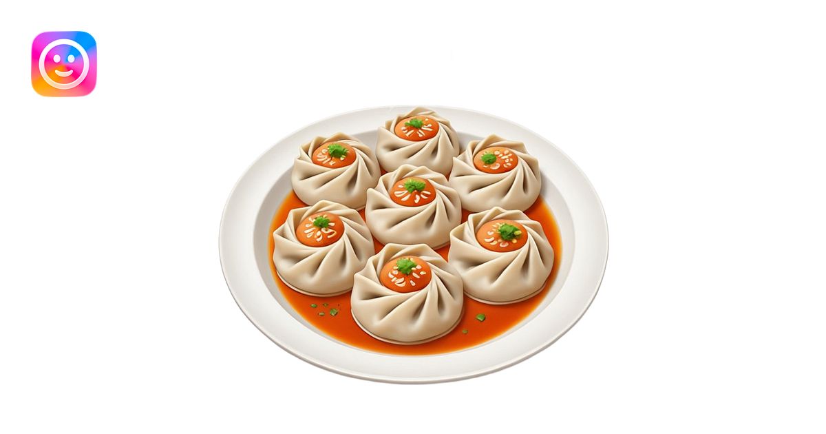 momos in plate emoji | AI Emoji Generator