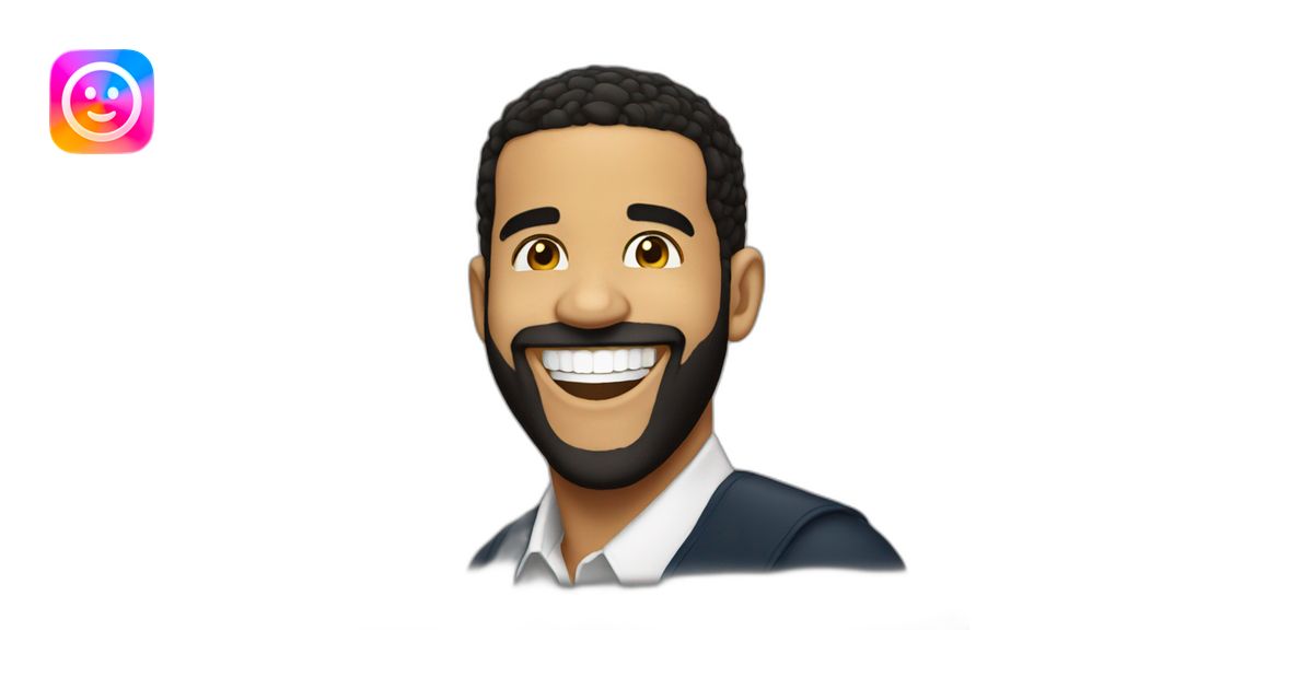 Drake laughing emoji | AI Emoji Generator