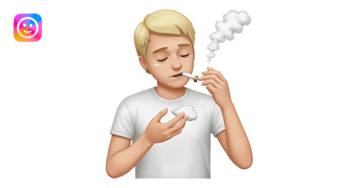 Guy snorting cocaine emoji emoji | AI Emoji Generator
